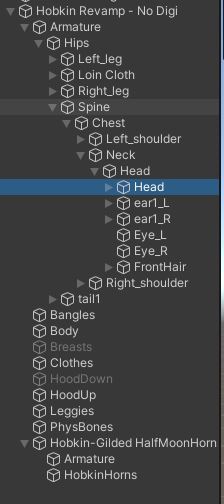 Hobkin Redux - Gilded Halfmoon Horns