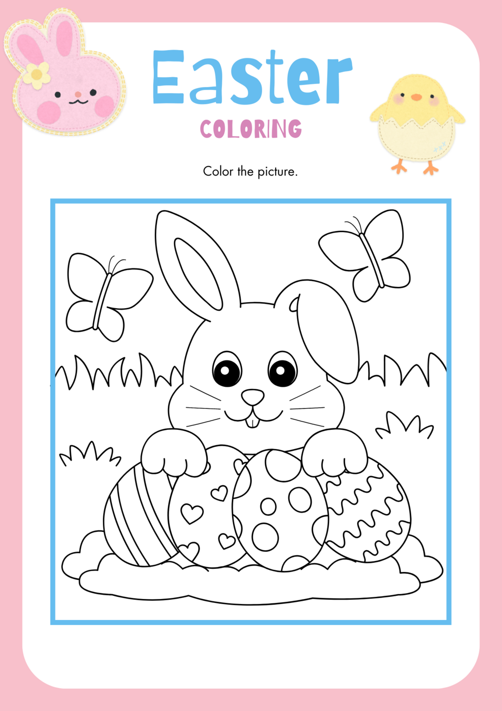 Easter coloring book for kids