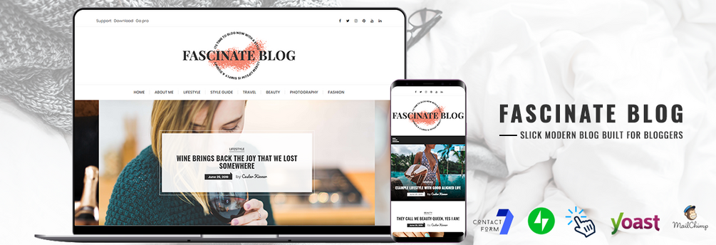 FASCINATE BLOG-Modern WordPress blog theme