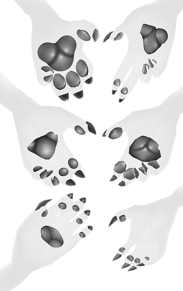 Paw Hand Textures