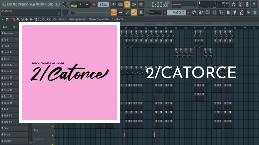 Rauw Alejandro - 2/Catorce (FL Studio 20 Instrumental Remake)