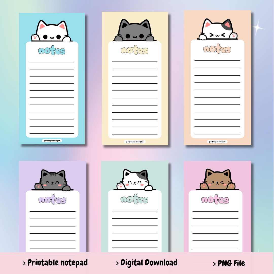 Cat Theme Notepad