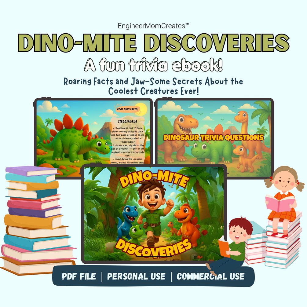 Dino-mite Discoveries: A Fun Dinosaur Trivia EBook for Kids | Digital ...