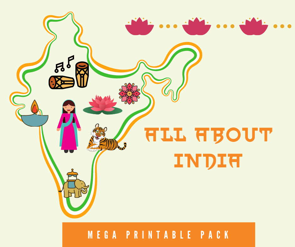 TOT LABS India themed MEGA printable bundle