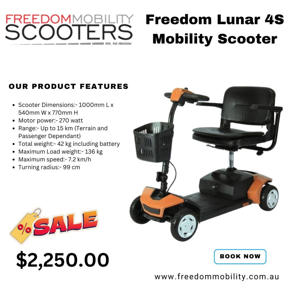 Freedom Lunar 4S Mobility Scooter