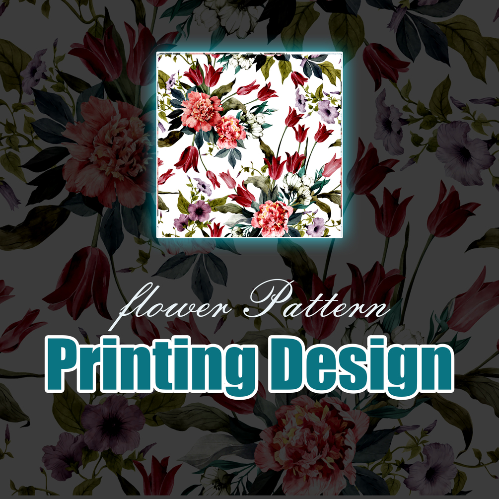 New Flower pattern digital printing design