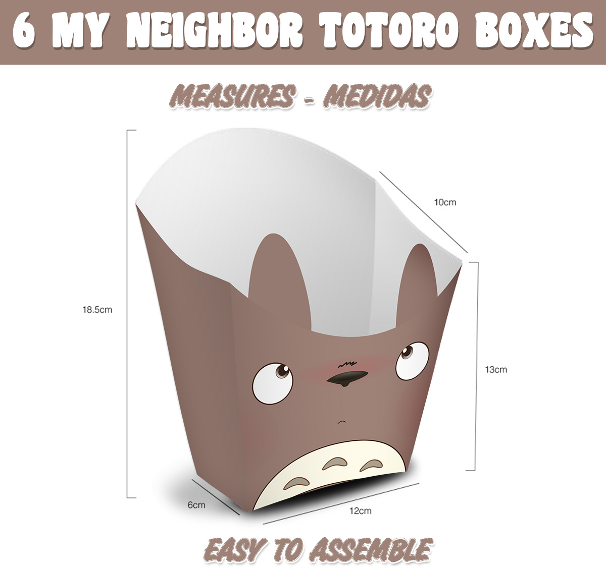6 Totoro Boxes