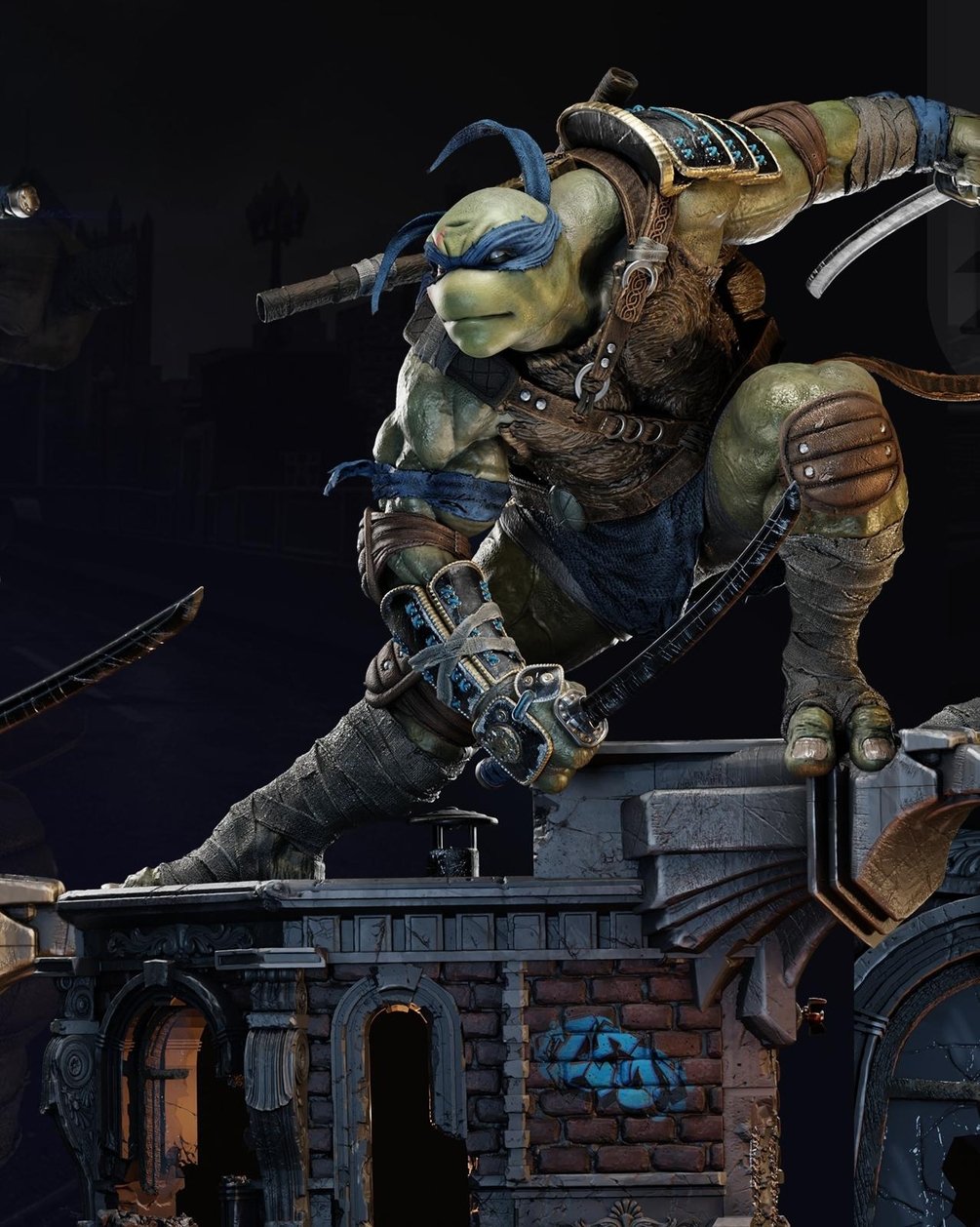 Detailed Leonardo TMNT Character - Blender File