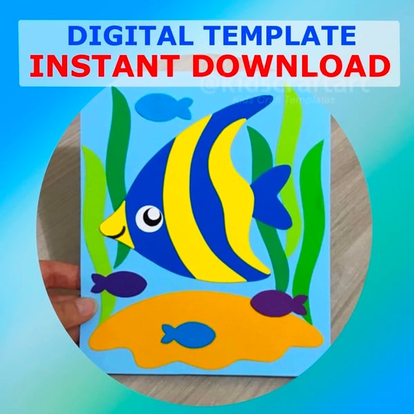 BUNDLE 2D Shape Ocean Under the Sea Animals Craft Summer Crafts ...