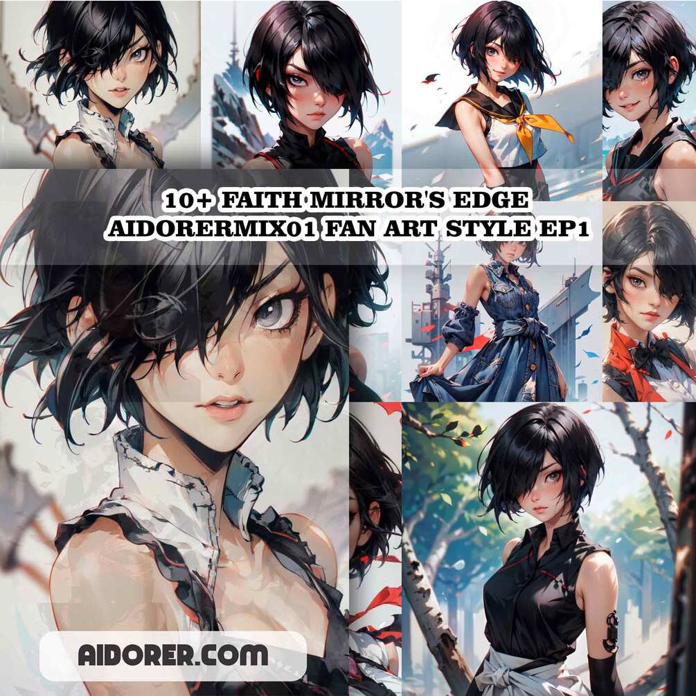 10+ FAITH MIRROR'S EDGE AIDORERMIX01 FAN ART STYLE EP1