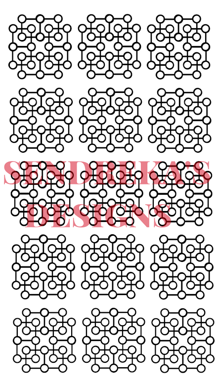 PDF Adult Geometric Coloring Page with Squared Lines and Circles