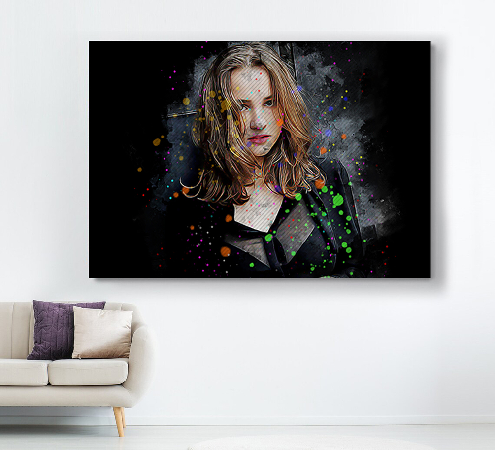 Custom Oil & Watercolor Portrait | Customize Canvas Print Art