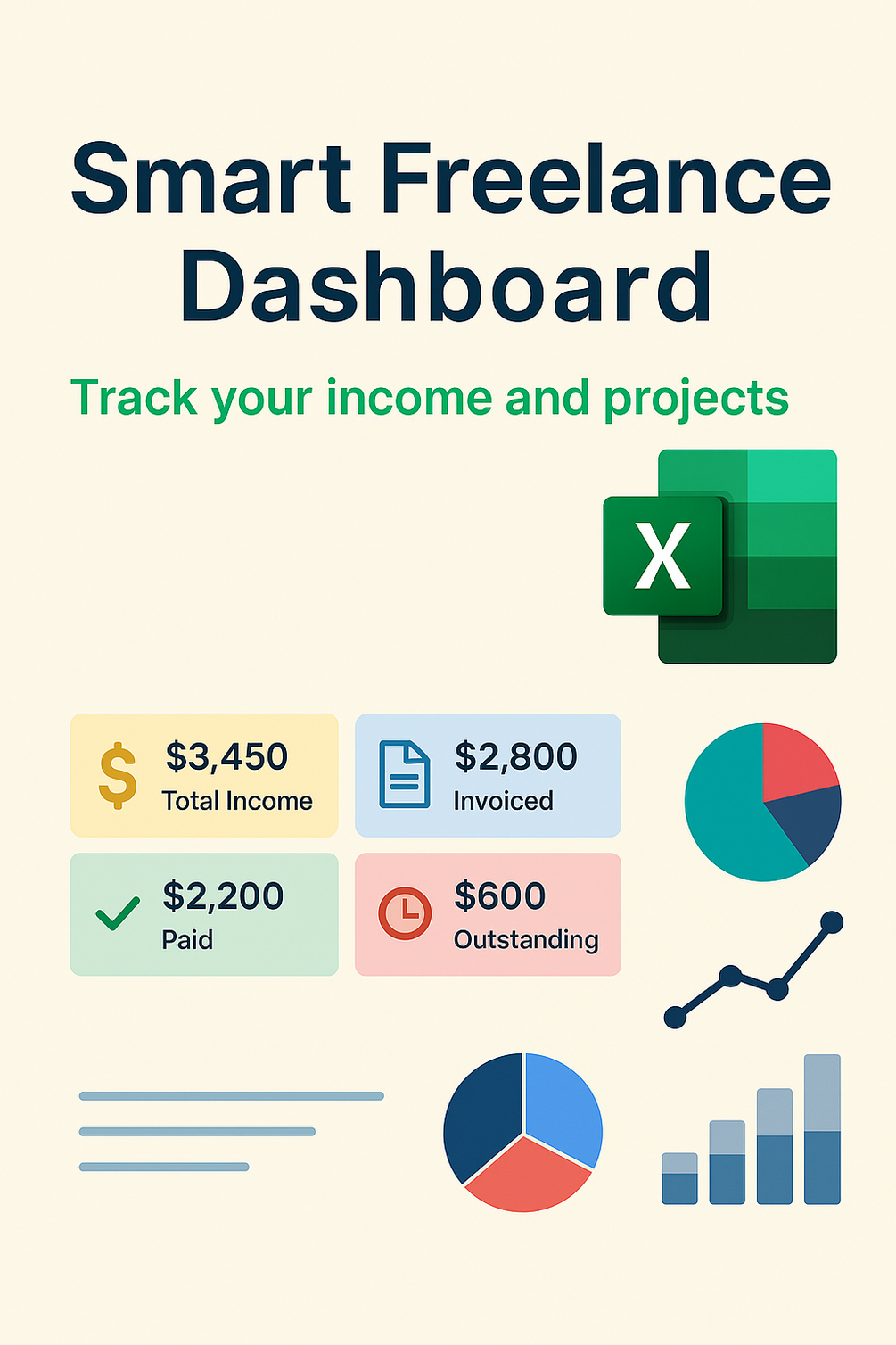 Excel Income & Project Tracker for Freelancers