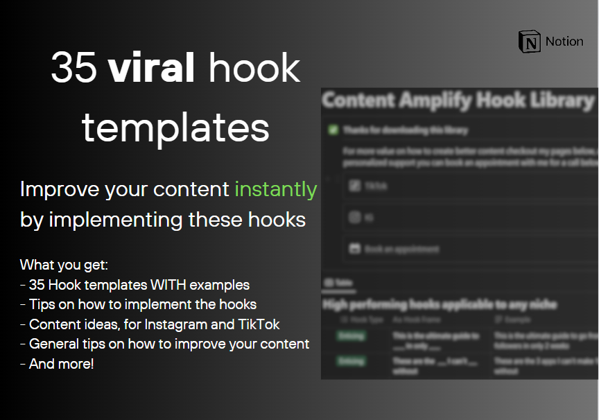 35 Free Hooks for Content Creation