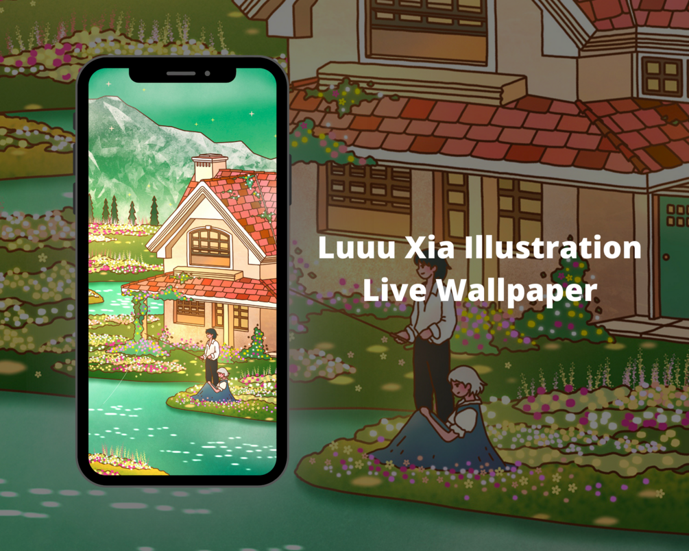 Luuu Xia Illustration Live Wallpaper: A Fishing Day