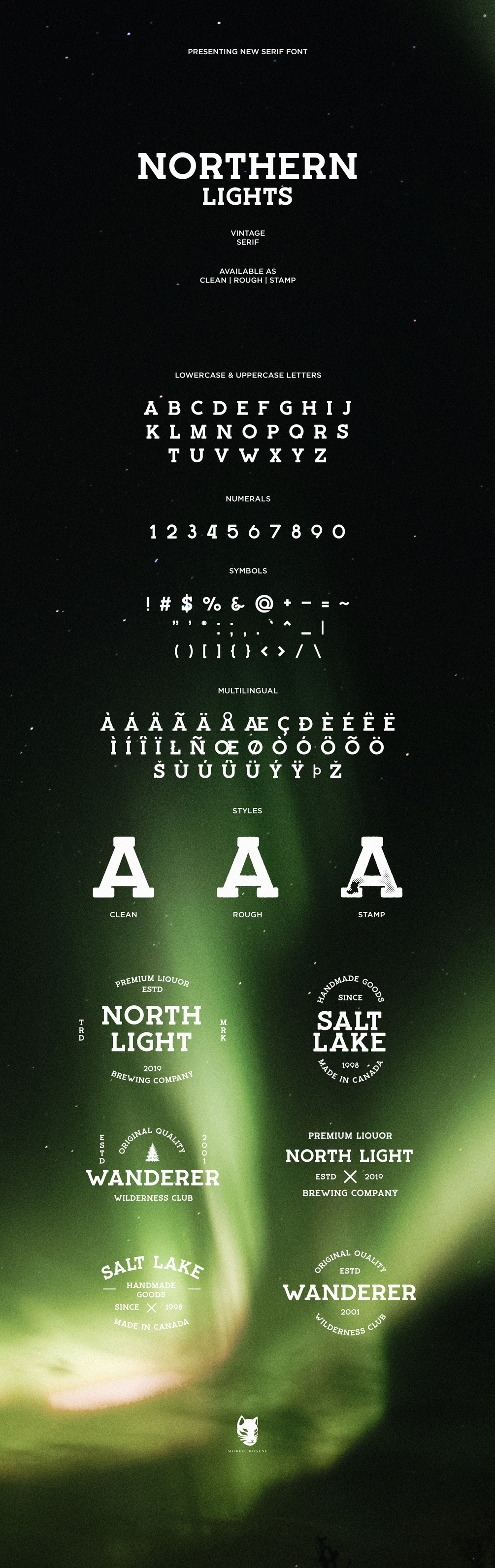 Northern Lights Font (Free Font)