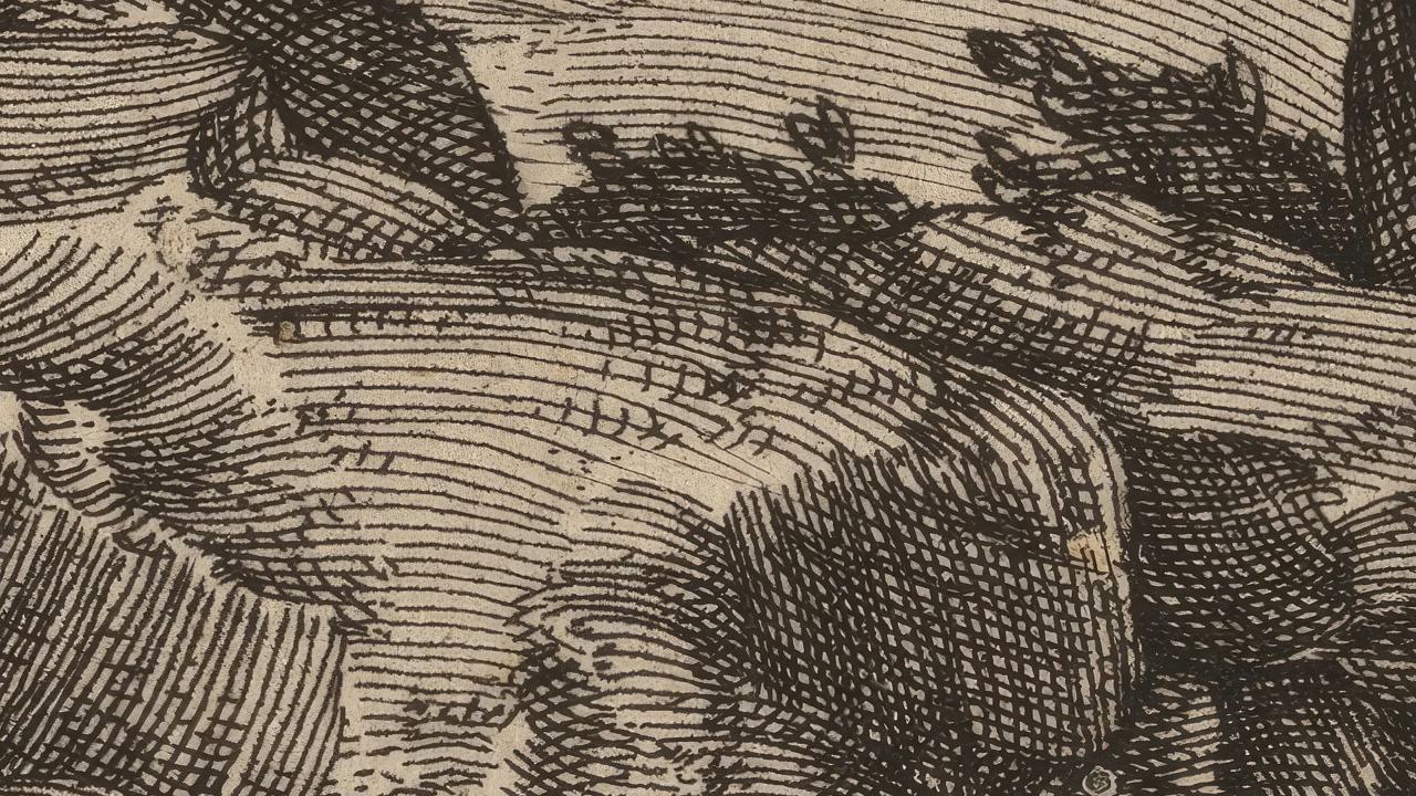 The Savior and the Virgin by Simon Frisius after Lucas van Leyden