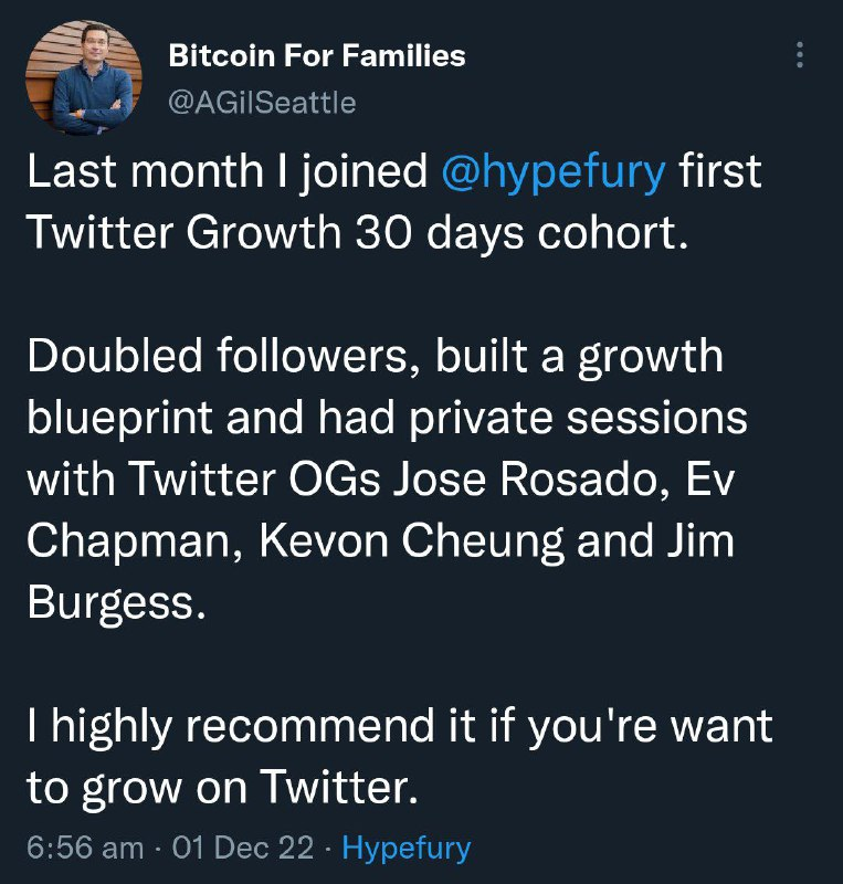 Grow your Twitter followers by 1000 in 30 days - January 2023