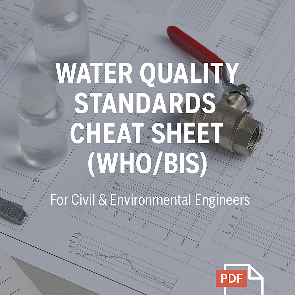 Water Quality Standards Cheat Sheet (WHO/BIS) – For Civil ...
