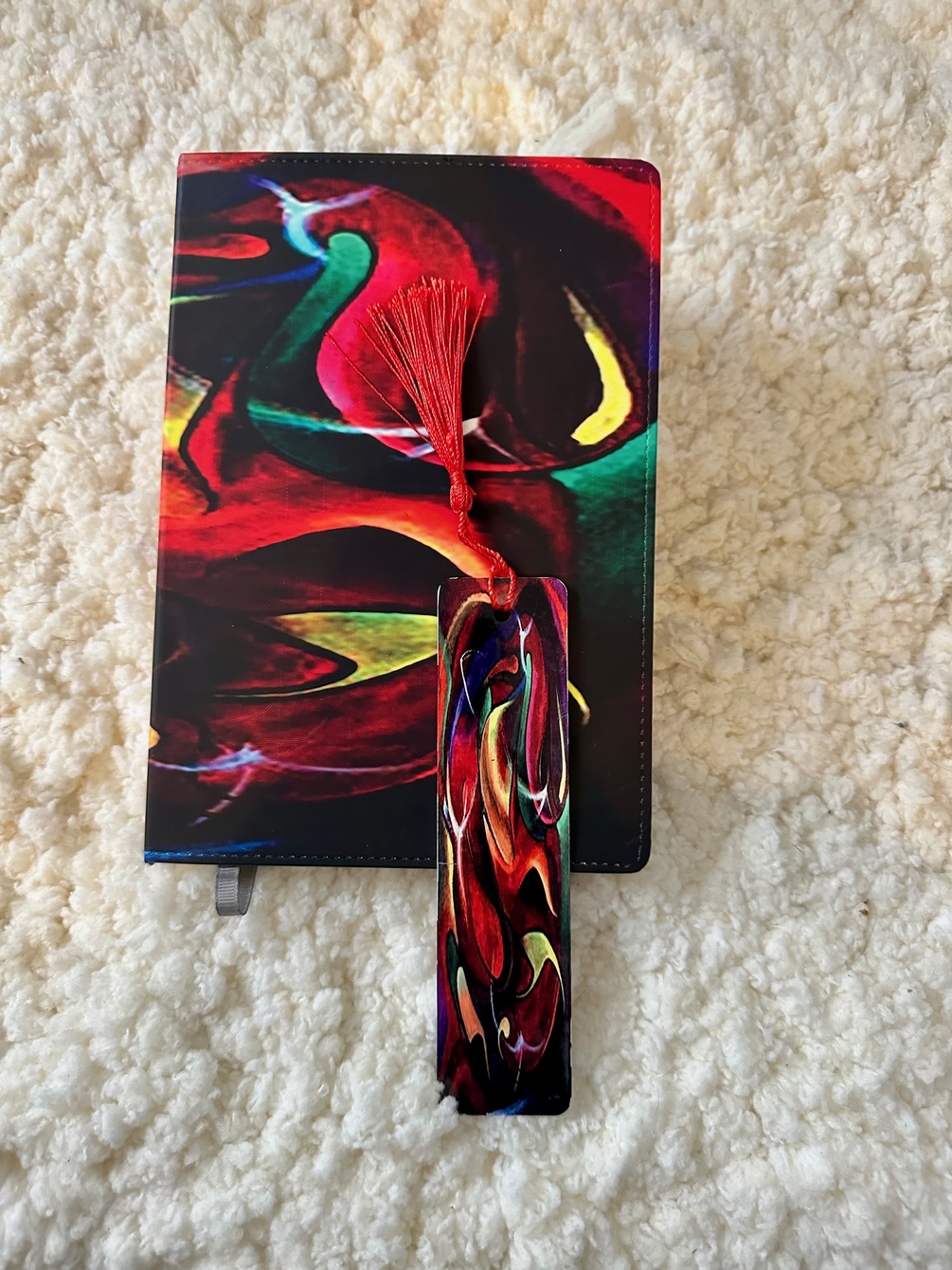Artist Fred Mathews custom journal and bookmark "Mood"