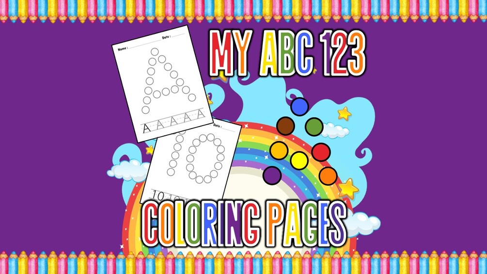 ABC 123 Dot Markers 2 Coloring Pages