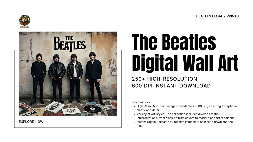 The Beatles Art Vault - 250+ high-resolution digital wall art prints
