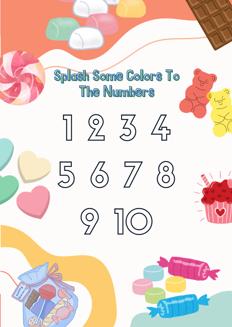 Color & Count – Fun Number Coloring Book for Kids (1–10)