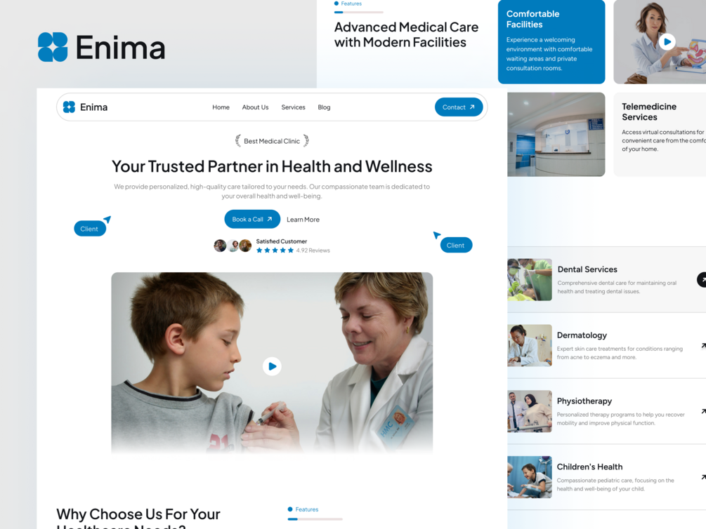 Enima - Medical Clinic Website Template