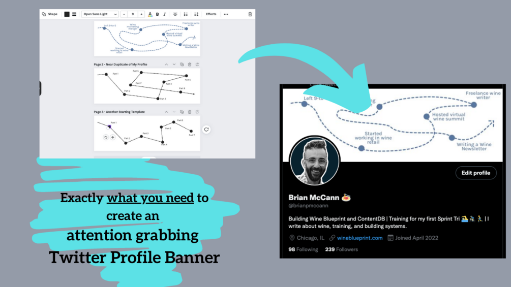 Journey Banner Image Template For Twitter Bio