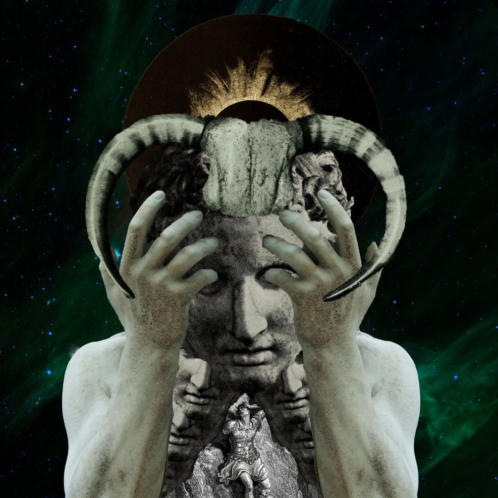 Sad Satan 7 Inch square print