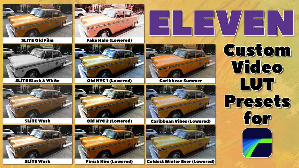 11 Custom Video LUTs for LumaFusion