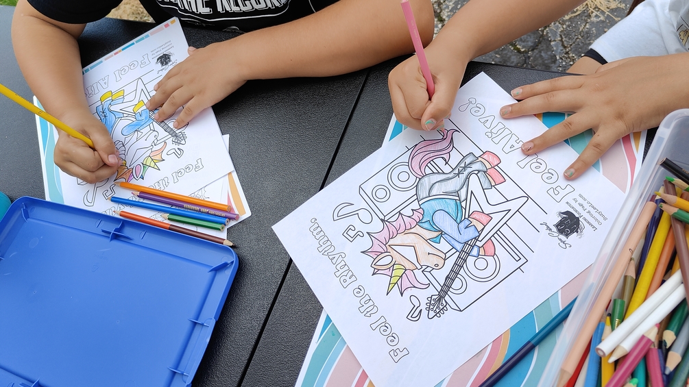 Feel the Rhythm, Feel Alive! - Free Music-Inspired Coloring Page