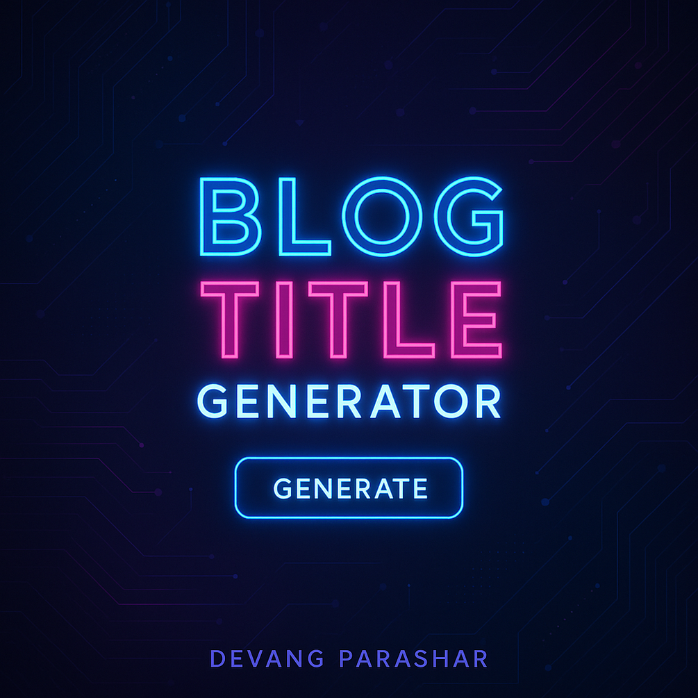 Blog Title Generator