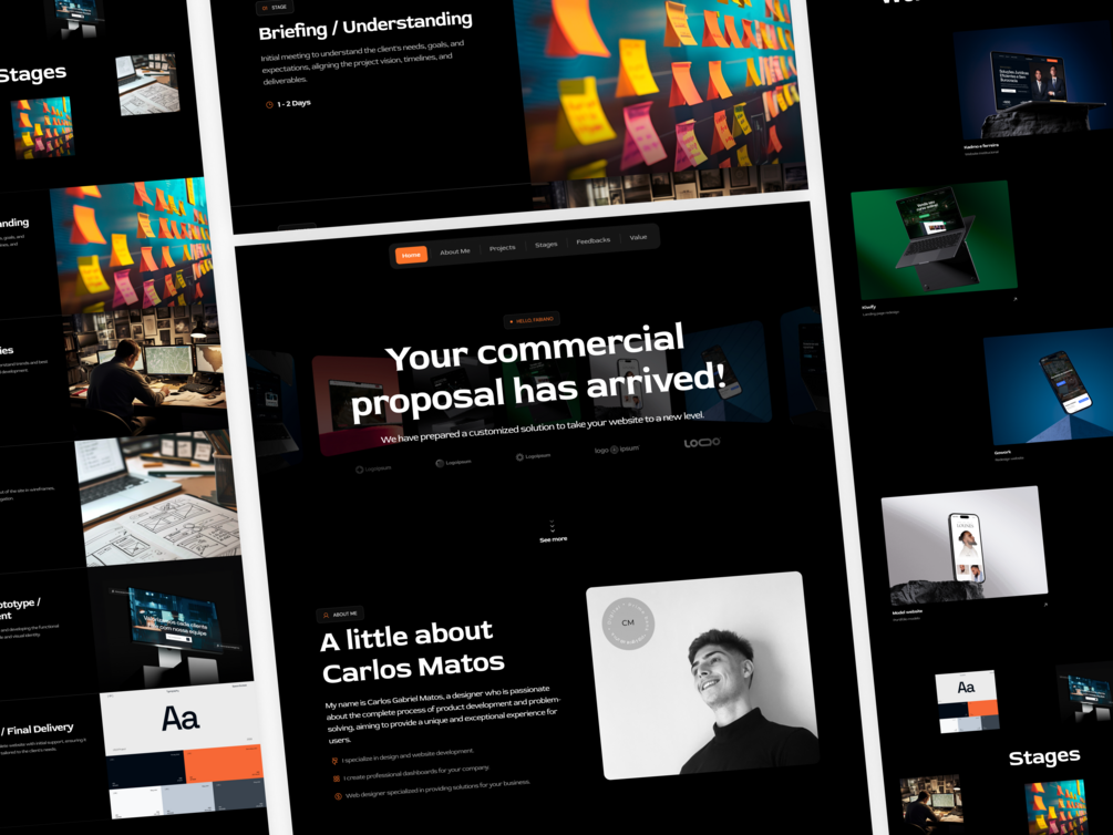 Template commercial proposal Framer