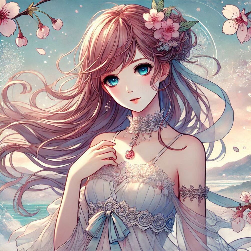 Enchanting Anime Shoujo: A Portrait of Innocence and Strength 🌸