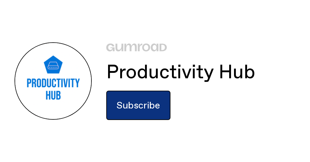 Productivity Hub