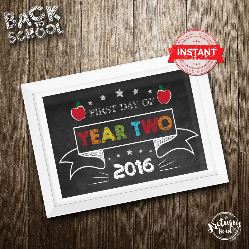 Back to School Digital Print - UNISEX - INSTANT DL - Year 2