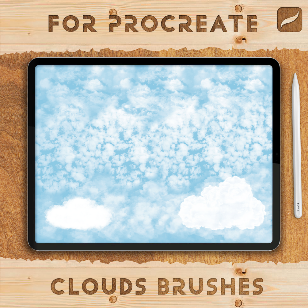 Free Clouds Brushes for Procreate #3