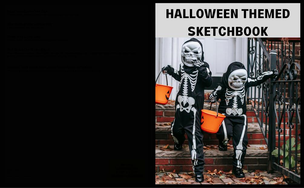 HALLOWEEN THEMED SKETCHBOOK