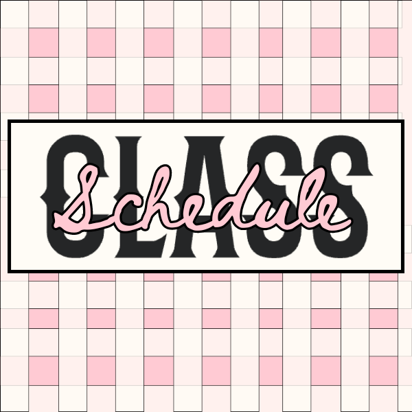 Cherry Class Schedule