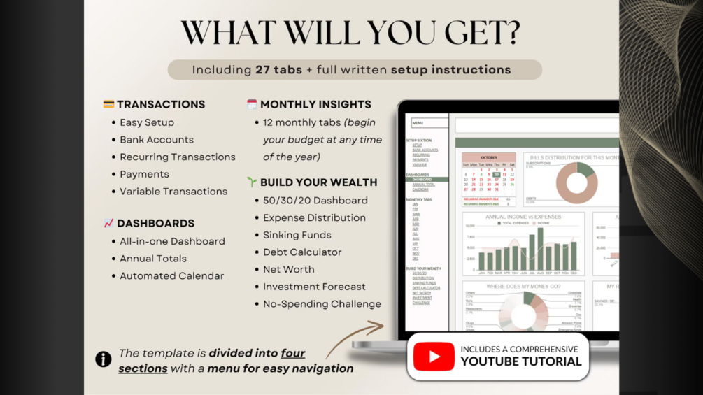 Ultimate Budget Spreadsheet + Free "Smart Money Revolution" Book