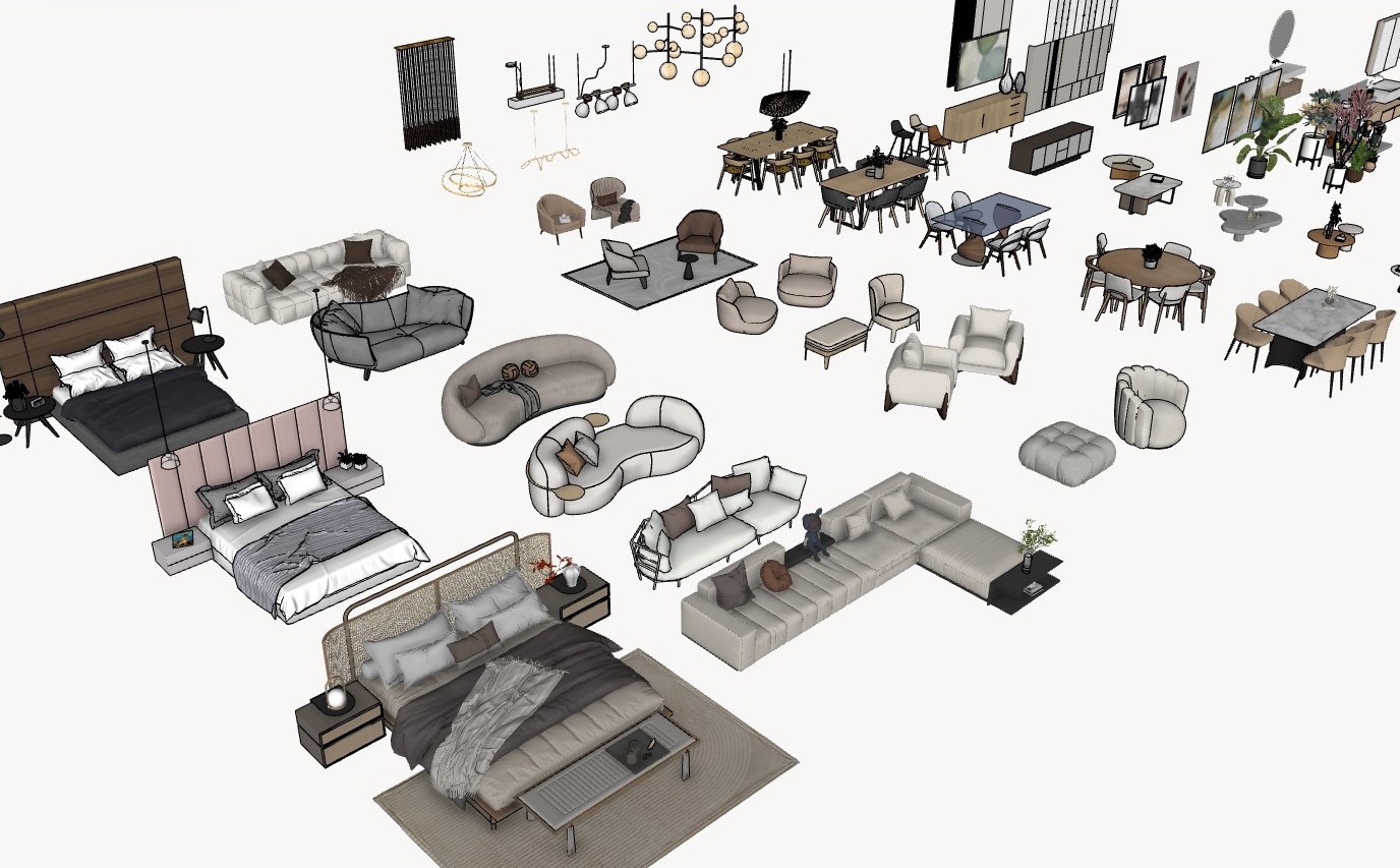 Pack Mobiliarios 3D ( SKP)