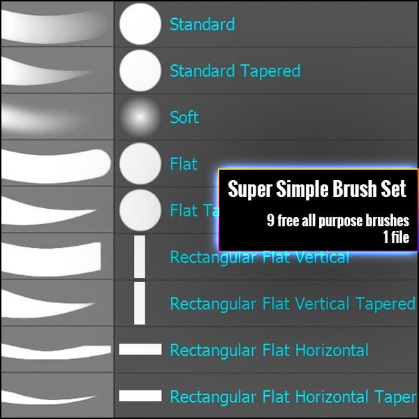 Free Super Simple Brush Set