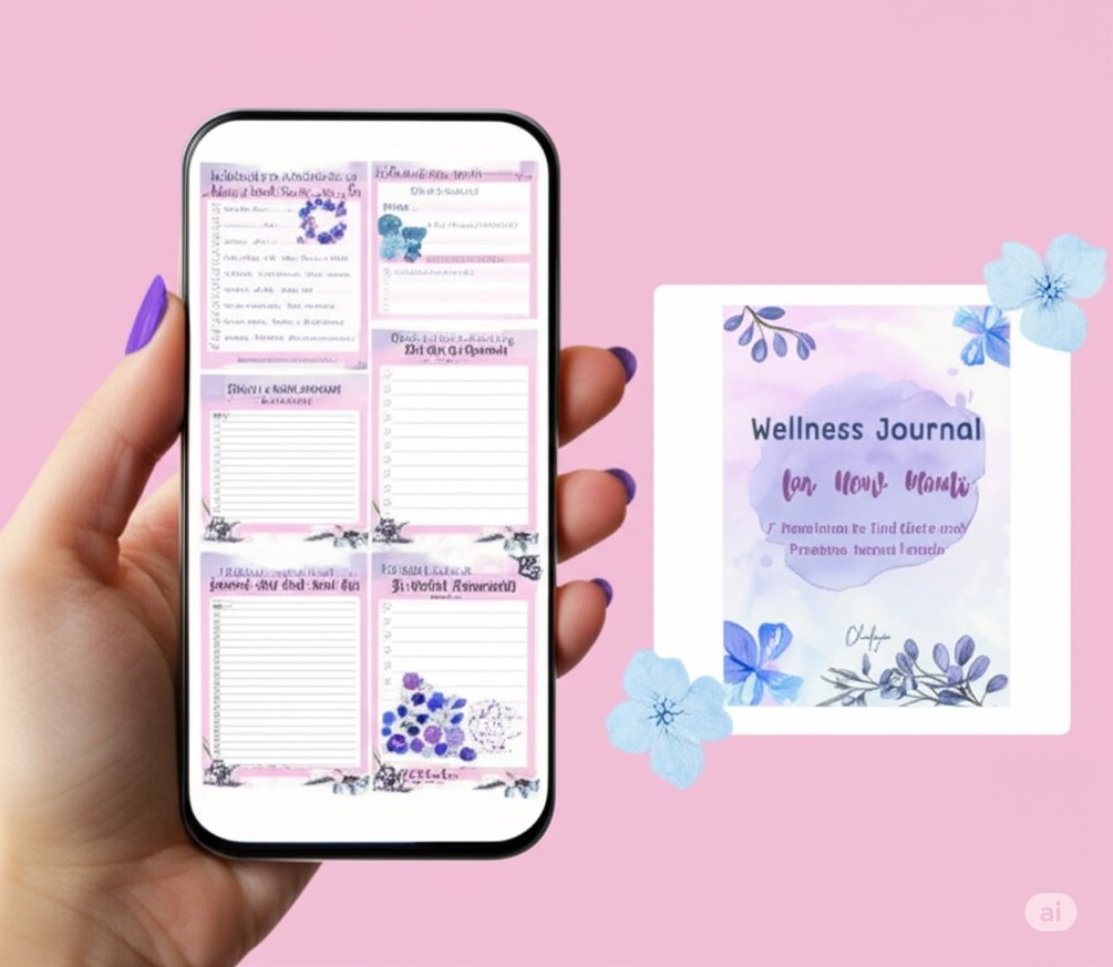 Wellness Journal for New Moms - 7 Templates to Find Calm and Prioritize ...