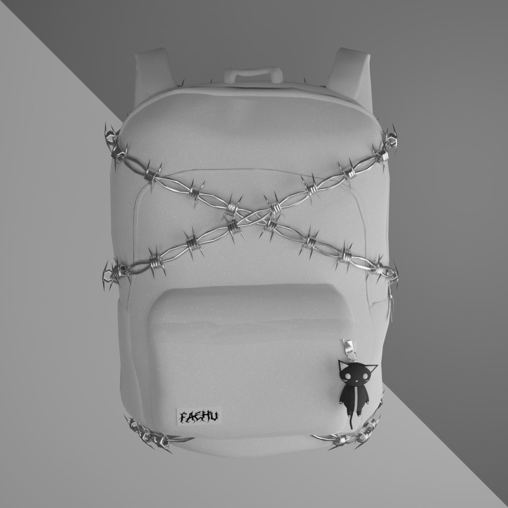 Barbed Wire Backpack x Plush Keychains