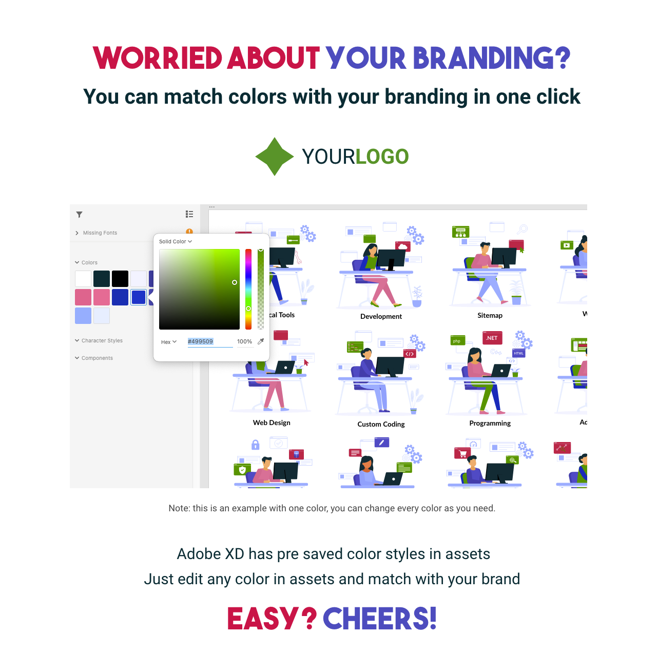 800+ Illustrations Kit version 1.0 by Graphics Guruji