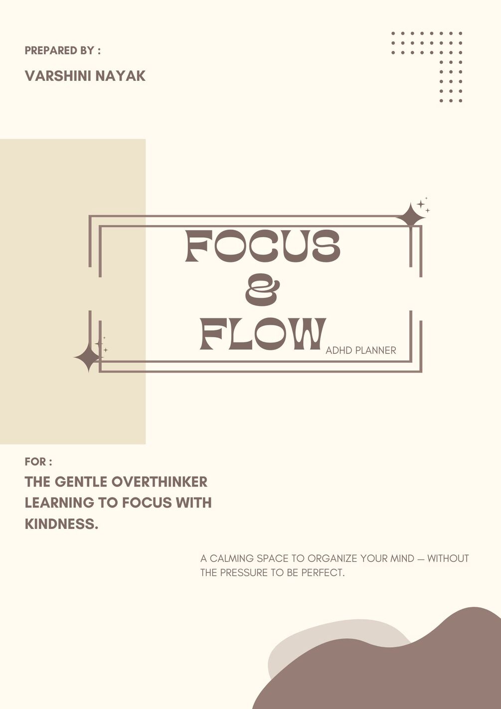 FOCUS & FLOW - ADHD planner