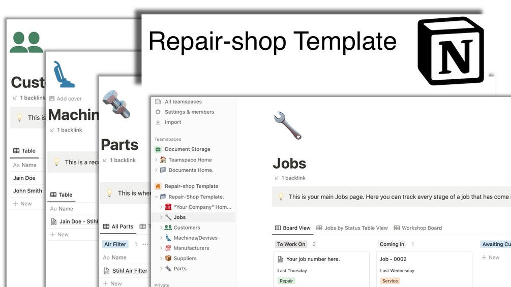 Repair-shop Template
