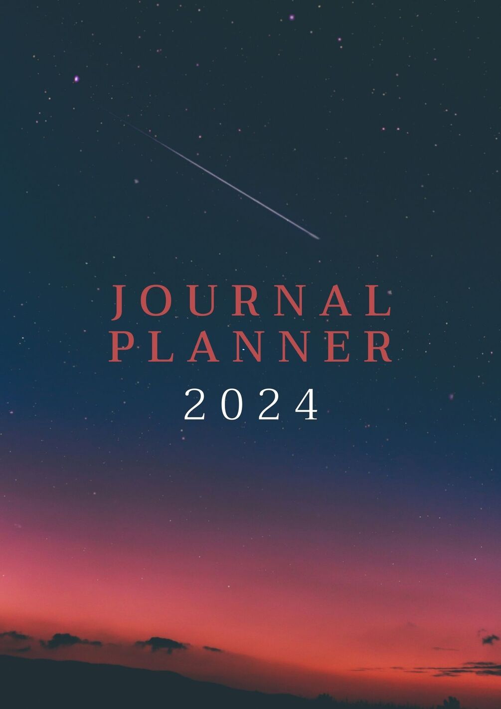 Planner with Night Sky Background