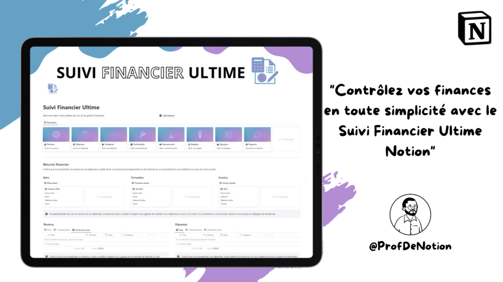 Suivi Financier Ultime - Notion